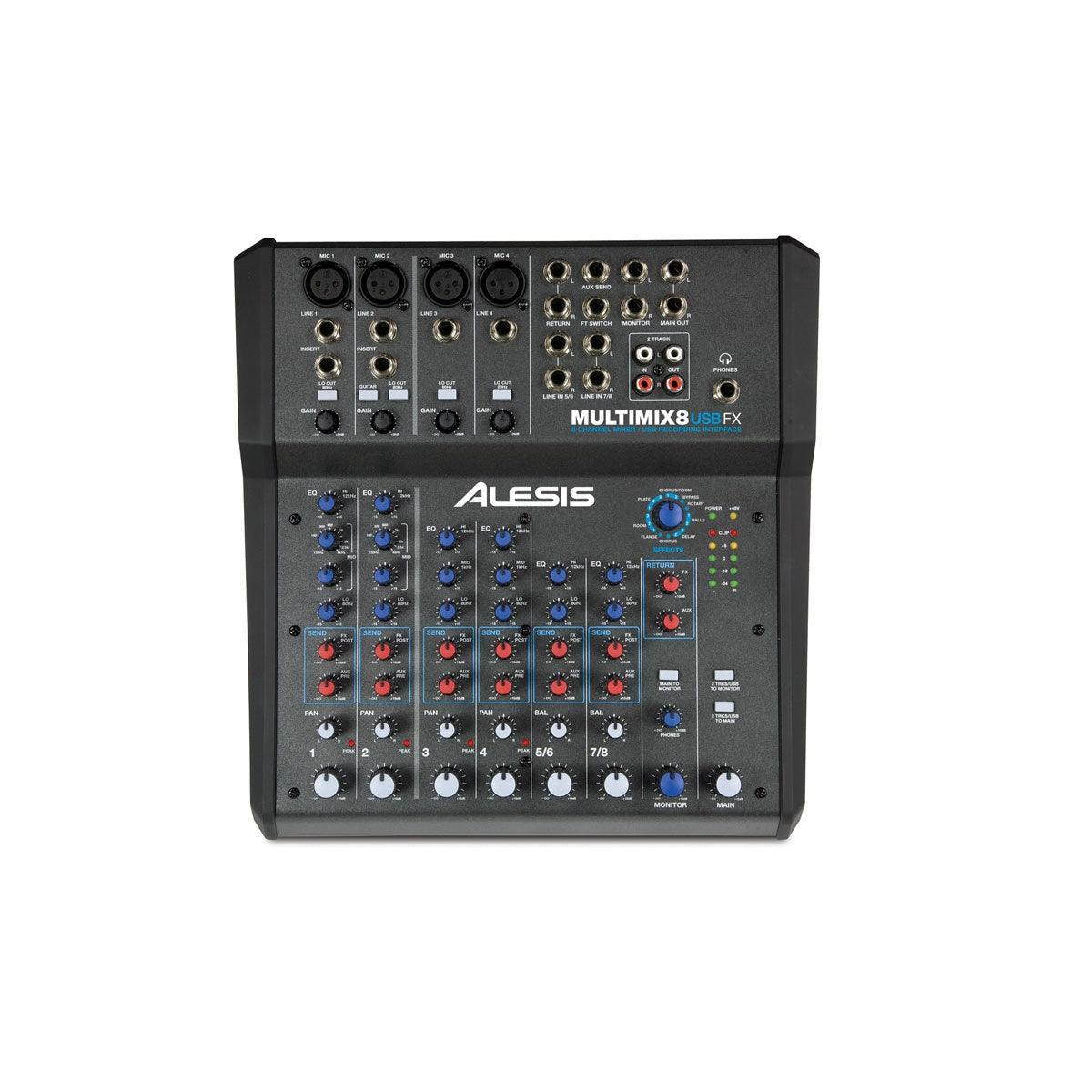 Buy Alesis MultiMix 8 USB FX Analog Mixer / USB Audio Interface with ...