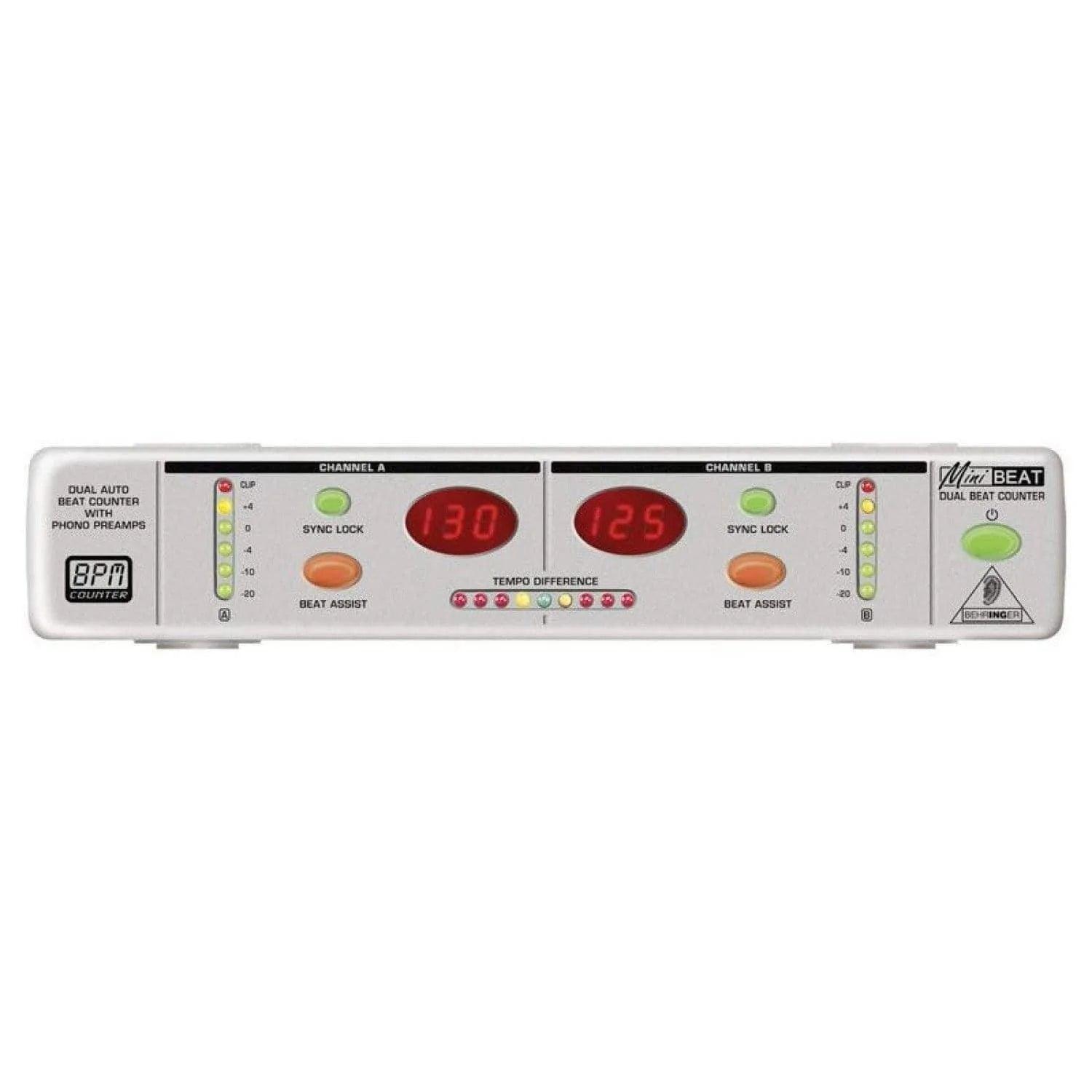 Buy Behringer BEAT800 MiniBEAT Dual Beat Counter with Phono Preamps in ...